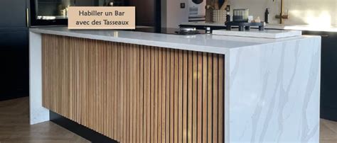 Habillage Bar En Tasseaux De Bois Habiller Un Comptoir De Bar