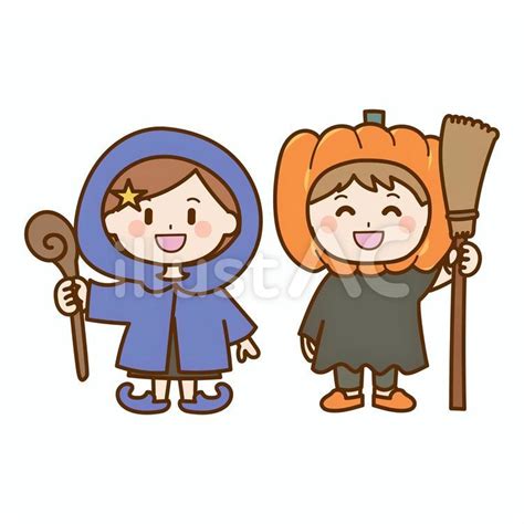 ハロウィンの仮装をしている子供たちイラスト No 2630001無料イラスト フリー素材ならイラストAC