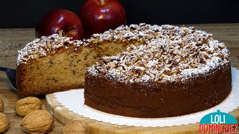TARTA DE MANZANA Y NUECES FÀCIL TIERNA Y MUY JUGOSA
