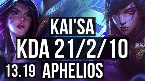 KAI SA Bard Vs APHELIOS Pyke ADC 21 2 10 68 Winrate