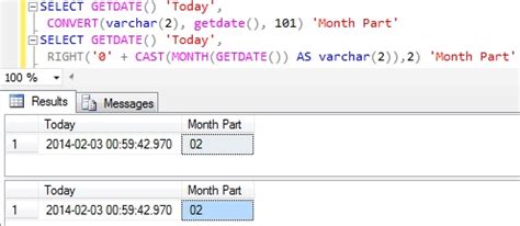 How To Get Day Month And Year Part From DateTime In Sql Server