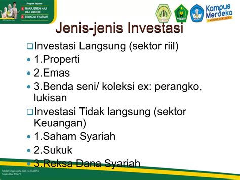4 Jenis Jenis Investasi Ppt