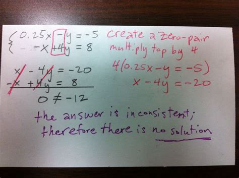 system with no solution math equations math interactive solving equations