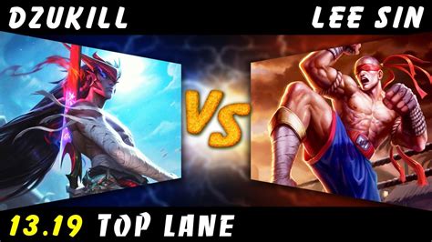 Dzukill Yone Vs Lee Sin TOP Patch 13 19 Yone Gameplay YouTube