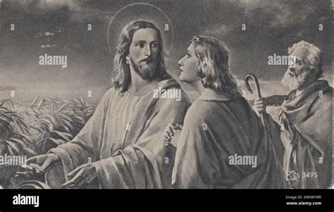 Vintage Holy Card Jesus Blessing Jesus Shining Jesus Healing And