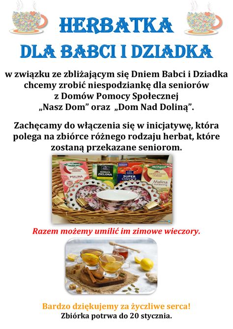 Herbatka Dla Babci I Dziadka Przedszkole Miejskie Nr 36 Im Doroty