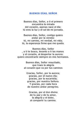 Top 106 imagen letra de buenos dias señor sol Viaterra mx