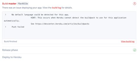 node js heroku “no default language could be detected for this app” error thrown for node app