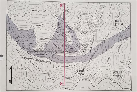 Solved Draw A Geologic Cross Section Strike 270 Chegg