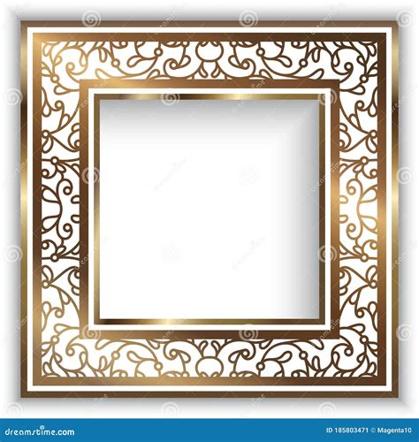 Gold Frame Border Square