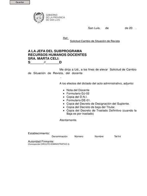 Fillable Online Hacienda Sanluis Gov A LA JEFA DEL SUBPROGRAMA RECURSOS