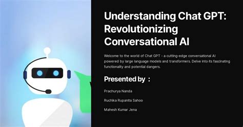 Understanding Chat GPT Revolutionizing Conversational AI
