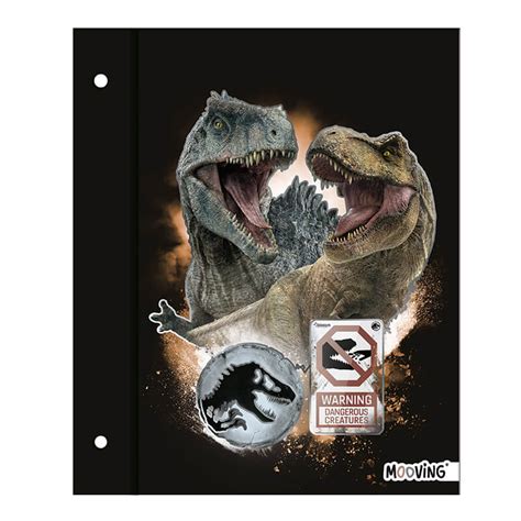 Carpeta C Cordon N Mooving Jurassic World Carton Mooving