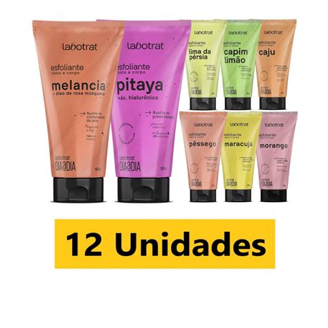Kit 12 Unidades Esfoliante LABOTRAT Para Rosto E Corpo 150g