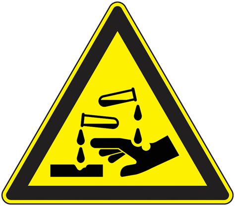 Panneau ou autocollant Matières corrosives Signals