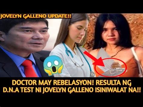 JOVELYN GALLENO UPDATE REBELASYON SA DNA TEST NI JOVELYN GALLENO