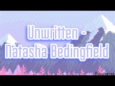 Unwritten Natasha Bedingfield Lyrics Youtube