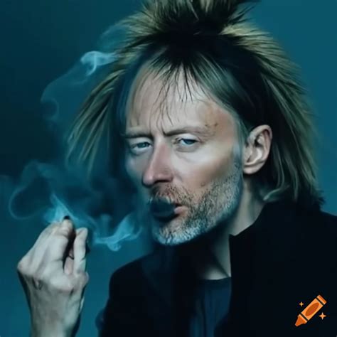 Thom Yorke Smoking