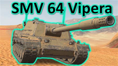 NEW Tank SMV 64 Vipera Released 4 Battles In Action WoT Blitz YouTube