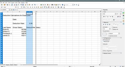 Tutoriel Open Office Calc Basic Spreadsheet