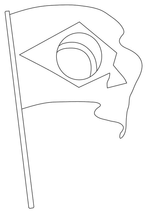 Dibujos De Bandera De Brasil Para Colorear Dibujos Online