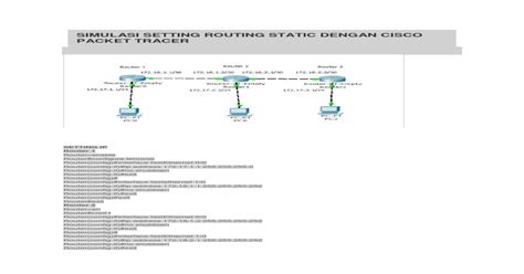 simulasi setting routing static dengan cisco packet tracer [pdf document]