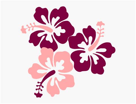Hawaiian Flowers Clip Art No Background