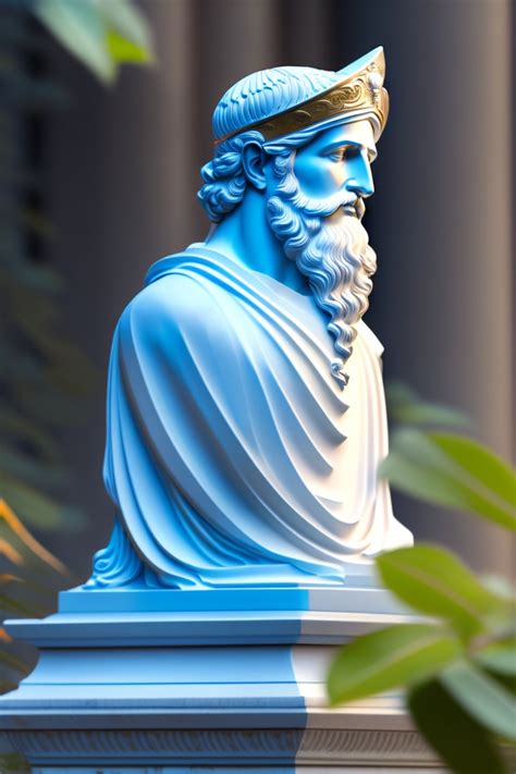 Lexica A Beautiful Picture Of Pythagoras Marble Statu Realistic
