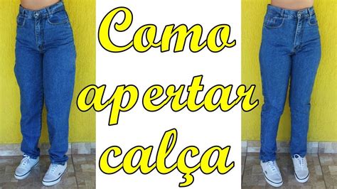 Como apertar as pernas da calça jeans e fazer bainha original costura