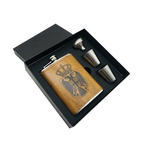 Coffret Flasque De Whisky En Cuir