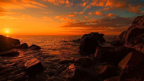 HD Wallpaper Earth Cove California Coast Coastline Ocean Rock