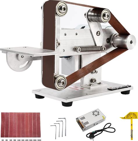 Huanyu Electric Belt Grinder Machine Mini Belt Sander 480W Desktop