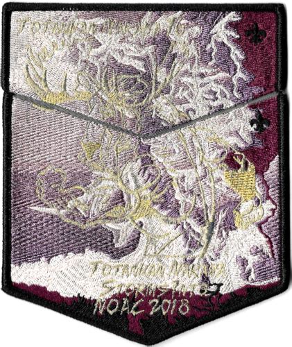 Lodge Totanhan Nakaha Noac Two Piece Oa Flap Set Gold Mylar