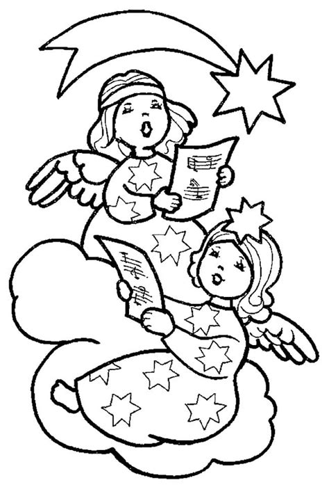 Dibujos de Ángeles para Colorear Descarga e imprime gratis