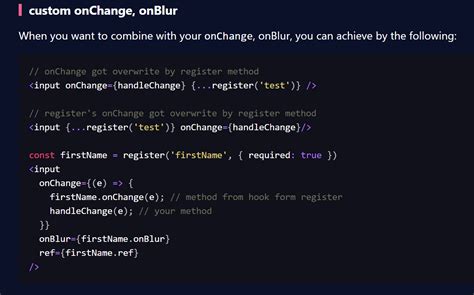 Custom OnChange Not Working For Ts Issue 5428 React Hook Form