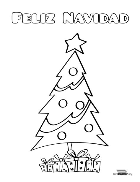 Rbol De Navidad Para Colorear Y Para Imprimir En Pdf