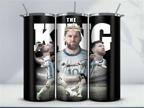 Messi Tumbler Wrap Design 20oz Skinny Tumbler Wrap 30oz Skinny