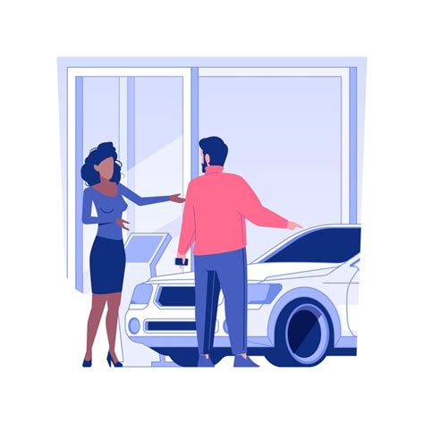 Premium Vector Choosing A Car Isolated Concept Vector Illustration