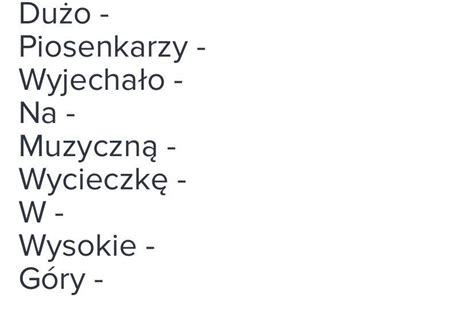 Rozbiór gramatyczny i logiczny zdania Brainly pl