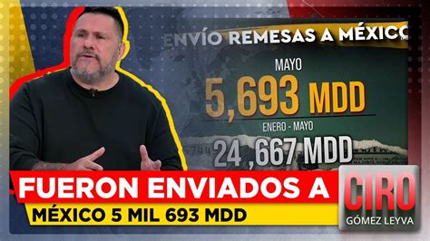 Registran récord histórico en envío de remesas a México durante mayo