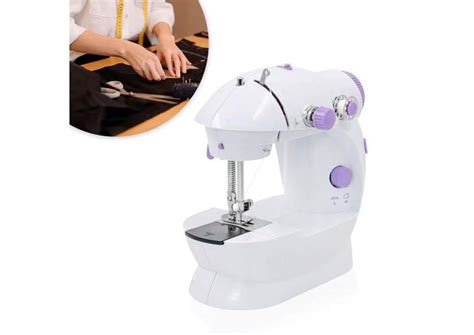 Mini Máquina De Costura Reta Portátil Doméstica Compacta Pedal Bivolt