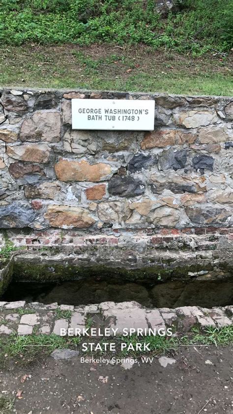 George Washington S Bathtub Berkeley Springs West Virginia Atlas