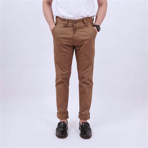 Jual CELANA CHINO Panjang Pria Original Slim Fit Stretch Melar Tebal