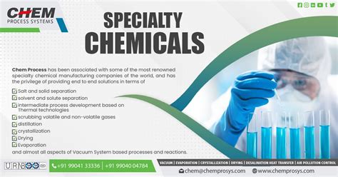 Speciality Chemicals Manufacturer Chem Process System