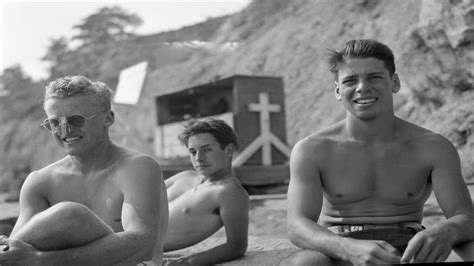 From Skinny Dipping At The Y To Board Shorts Mens Body Image And Privacy 1940s Old Version