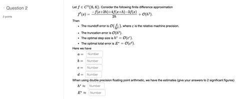 solved question 2 2 points let f e c3 [6 8] consider the