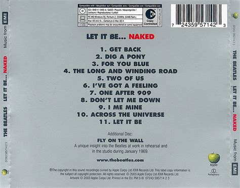 Let It Be Naked Official Album By The Beatles