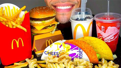 Asmr Mcdonald S Vs Taco Bell Oreo Mcflurry Cinnamon Twist Freeze Big