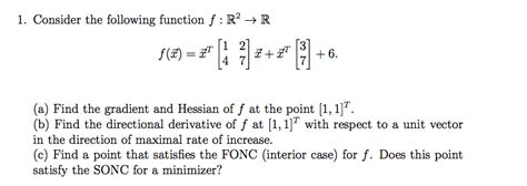 solved consider the following function f r 2 rightarrow r