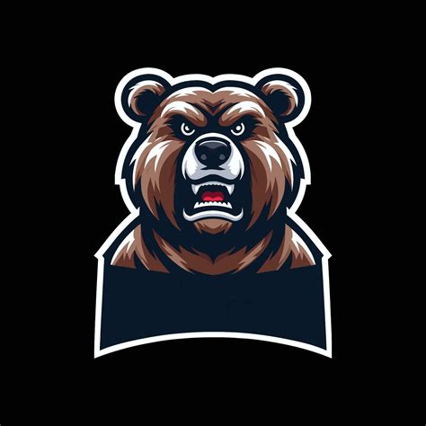 ANGRY BEAR MASCOT LOGO VECTOR 36173936 Vector Art At Vecteezy